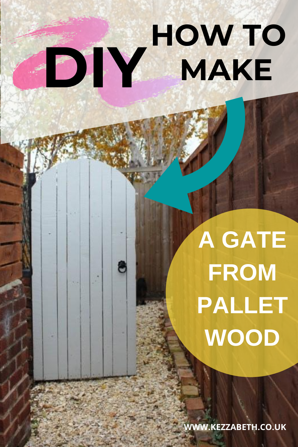 How to Build a DIY Gate From Pallet Wood - Kezzabeth | DIY & Renovation ...