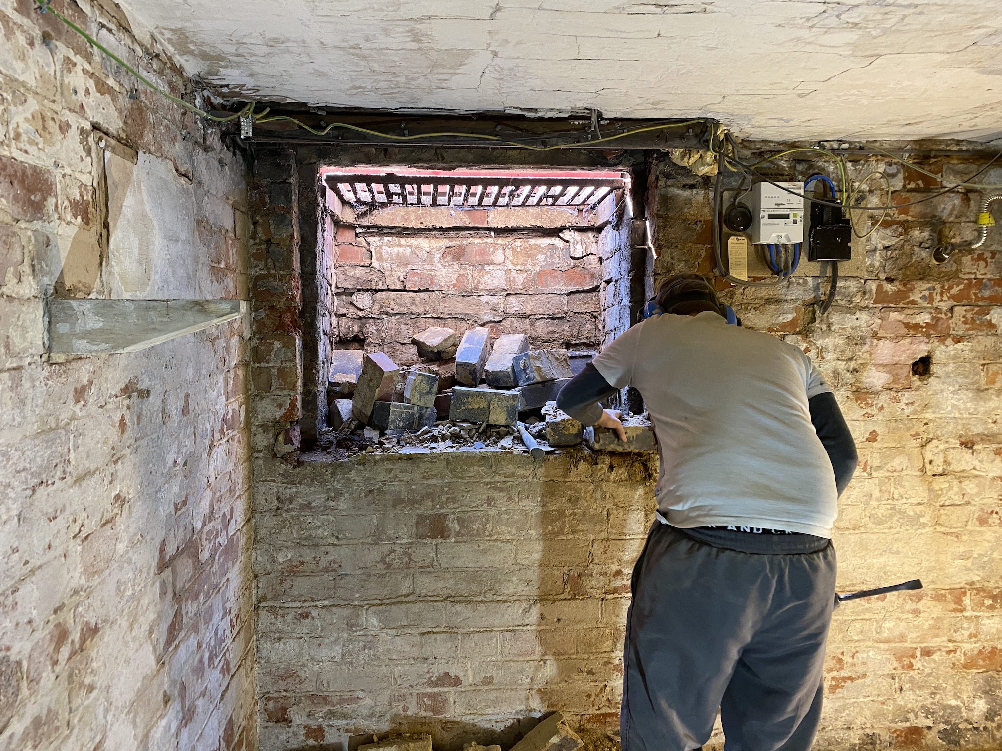 DIY Fitting A Window In Our Victorian Basement Cellar - Kezzabeth | DIY ...