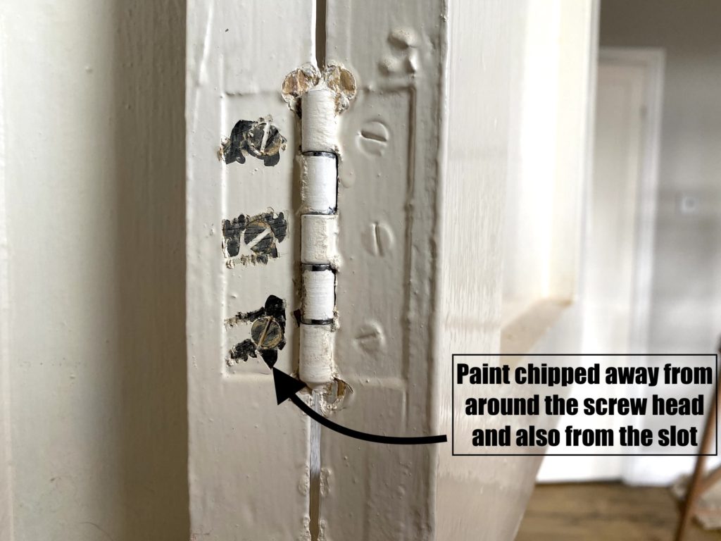 How To Remove Painted Screws - Kezzabeth | DIY & Renovation Blog