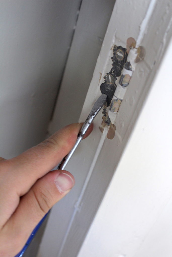 How To Remove Painted Screws - Kezzabeth | DIY & Renovation Blog